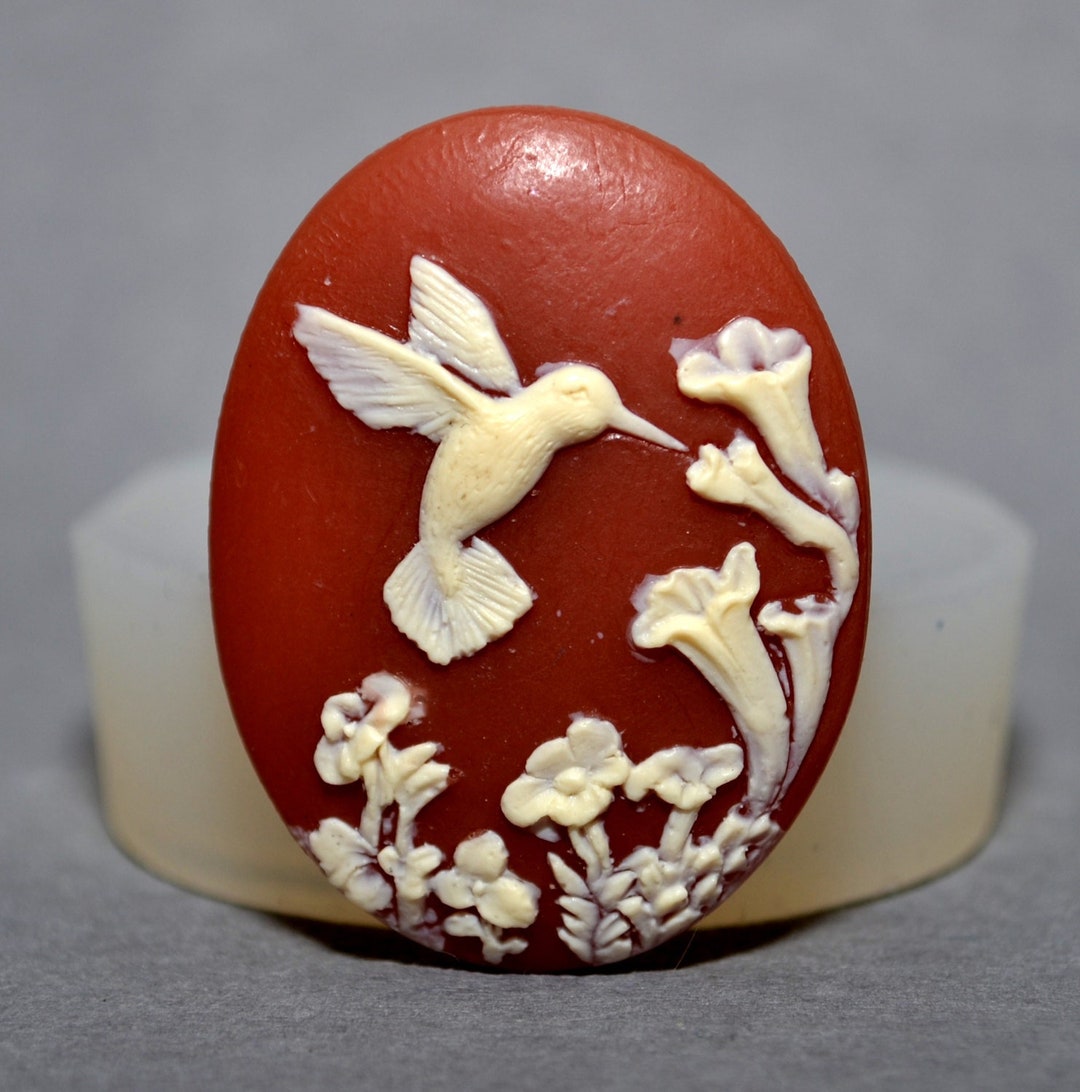 BIRD SILICONE MOLD Sugarcraft Fimo Wax Plaster Polymer Clay Resin ...