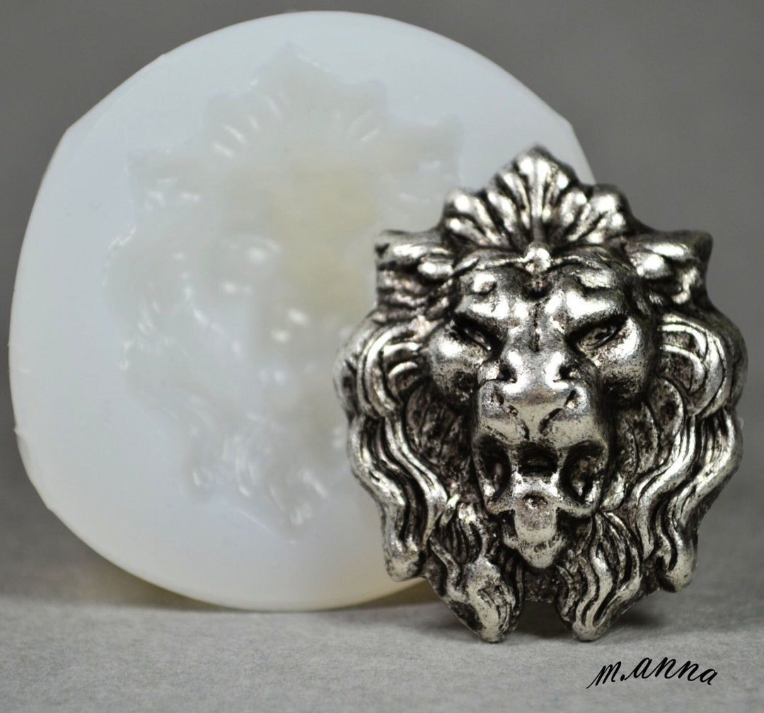 LION SILICONE MOLD Sugarcraft Resin Fimo Polymer Clay Mould Fimo ...