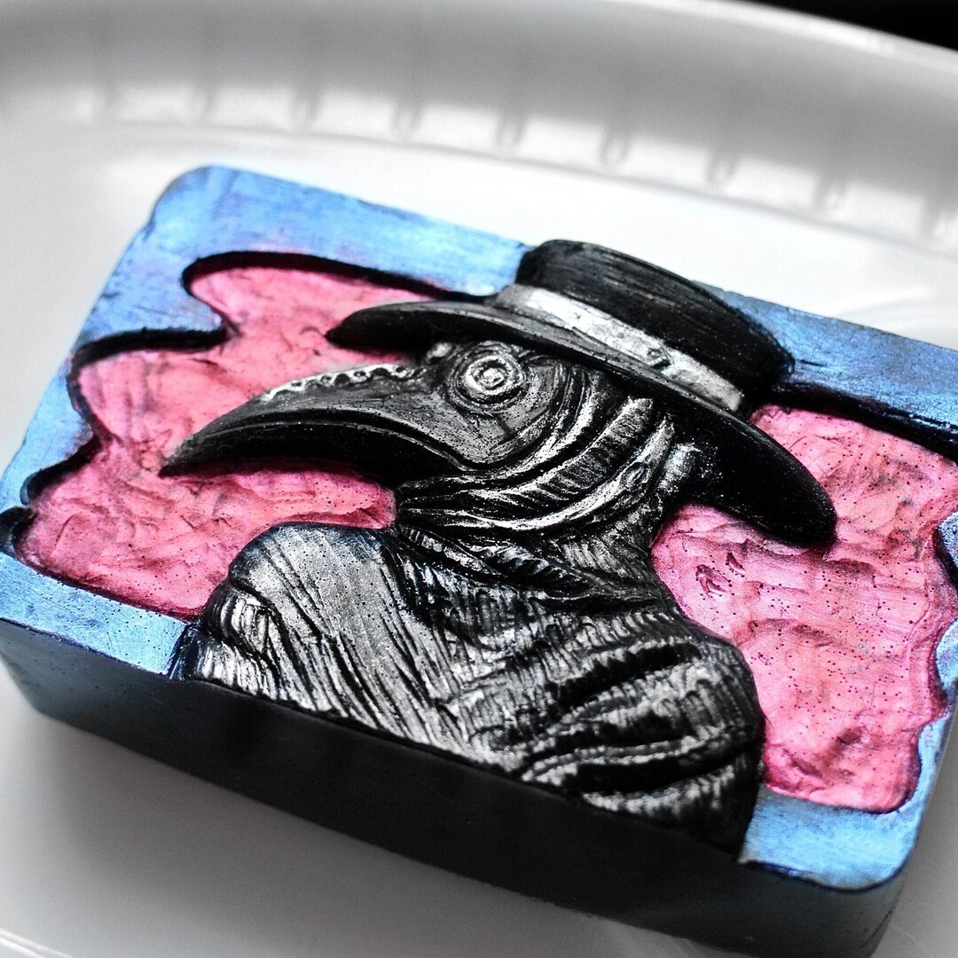 PLAGUE DOCTOR MOLD Silicone Soap Plaster Clay Resin Chocolate Flexible ...