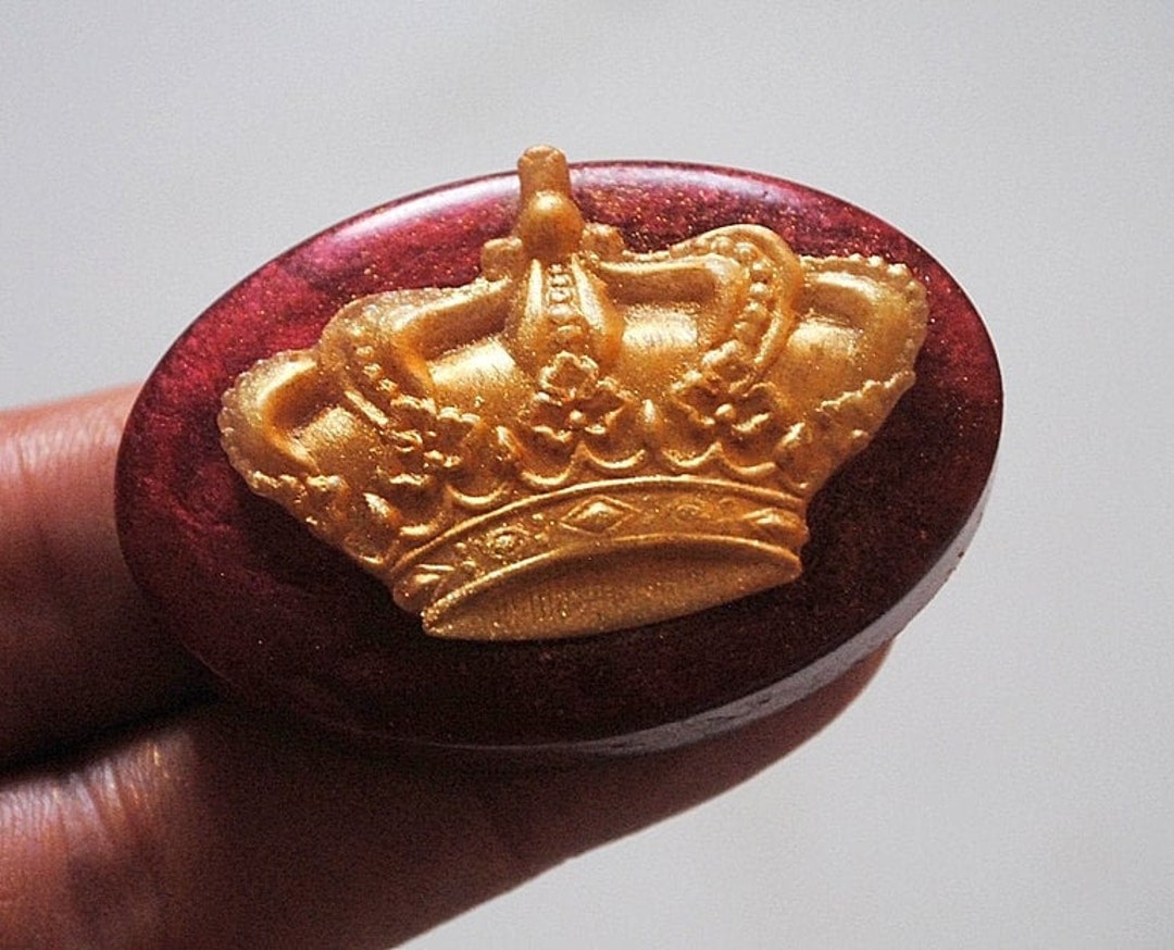 ROYAL CROWN SOAP Silicone Mold Mould Qust Soap Bar Plaster Clay Wax ...