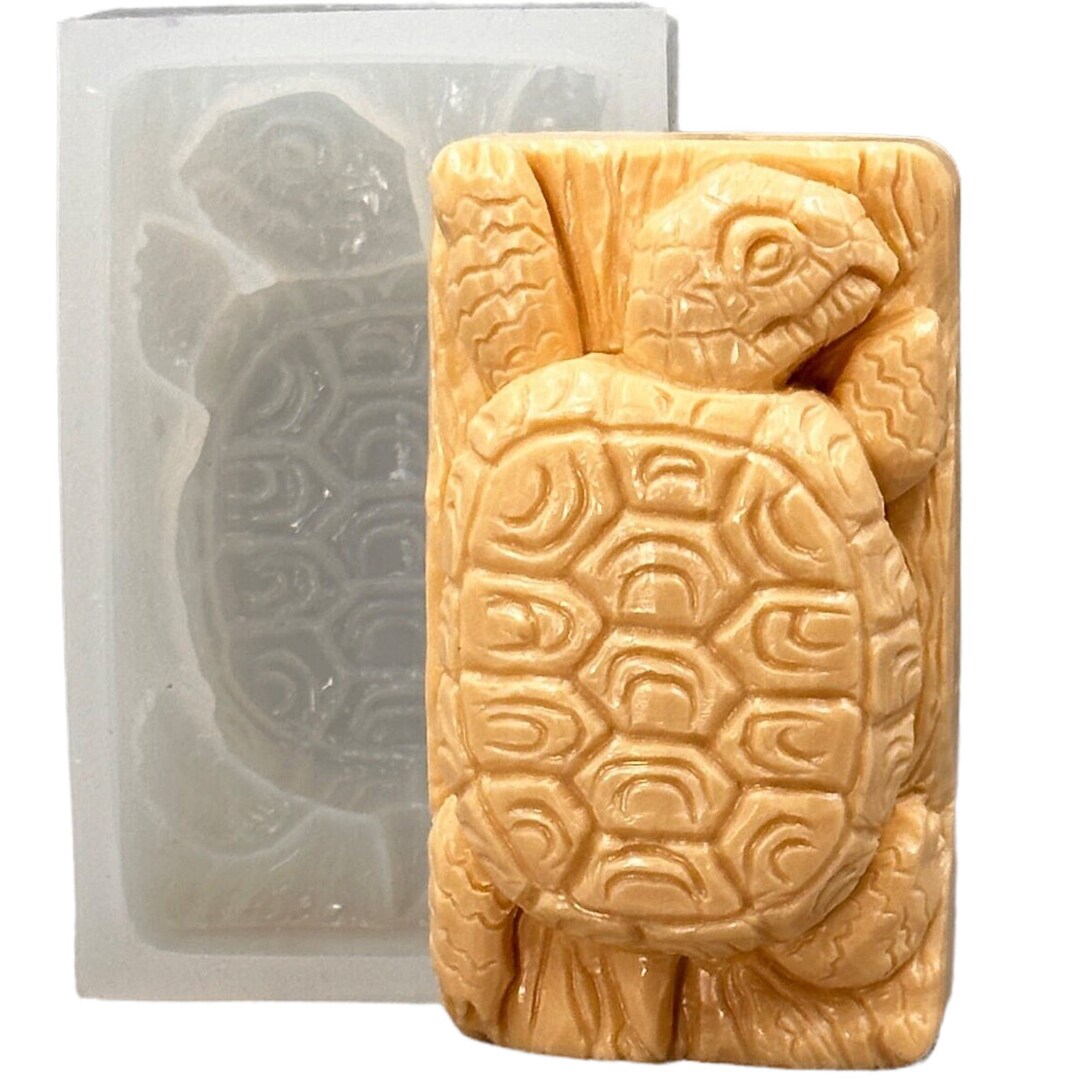 TURTLE SOAP SILICONE Mold Bar Mould 5,5oz Resin Plaster Chocolate Wax ...