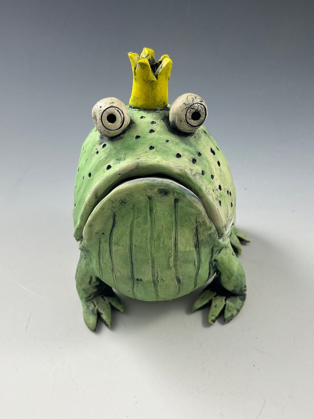 Whimsical Green Frog Fruit Fly Catcher for Kitchen Handmade - Etsy