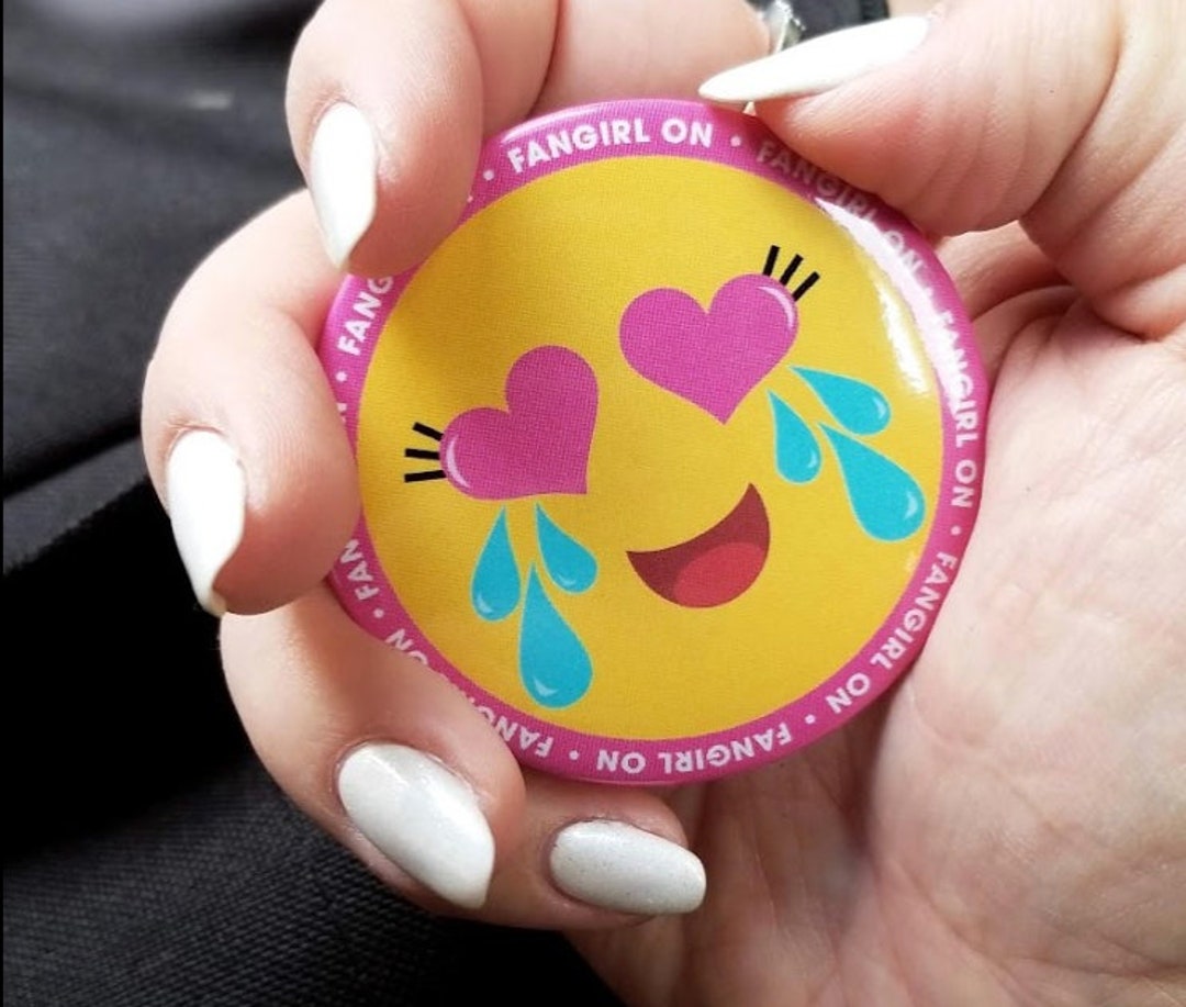Fangirl on Emoji Pins - Etsy