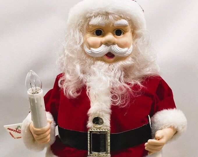 Telco Motion-ettes Animated Lighted Santa Claus Doll Window Display ...