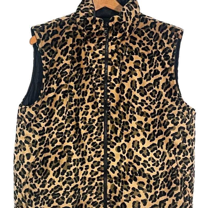 Faux Fur Vest Leopard - Etsy