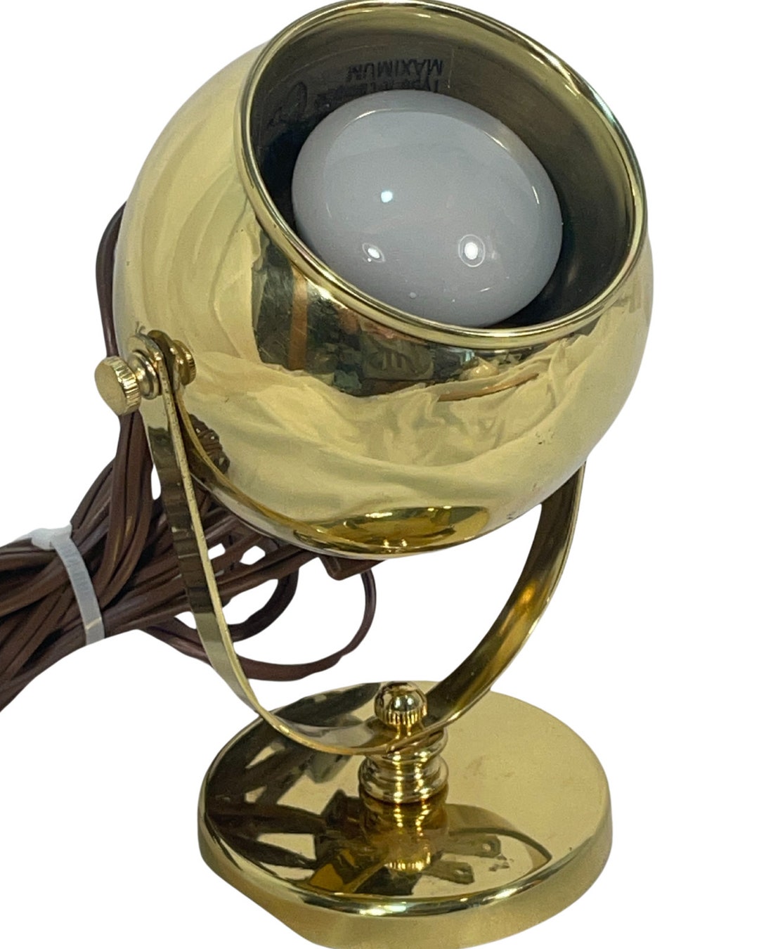 Vintage MCM Atomic Age House of Troy Gold Metal Eyeball Accent - Etsy