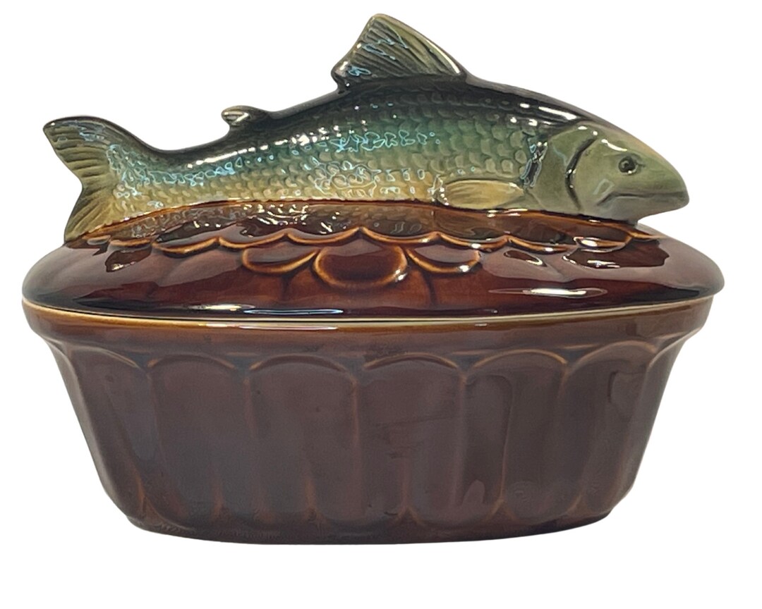 Goebel 2 Piece Figural Trout Fish Tureen Casserole Dish Oval - Etsy