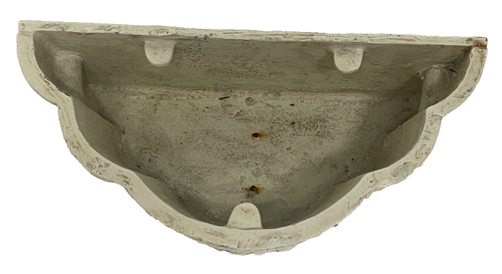 Hen Feathers Ivory Cast Iron Bud Planter With Lid Has Holes Flower ...