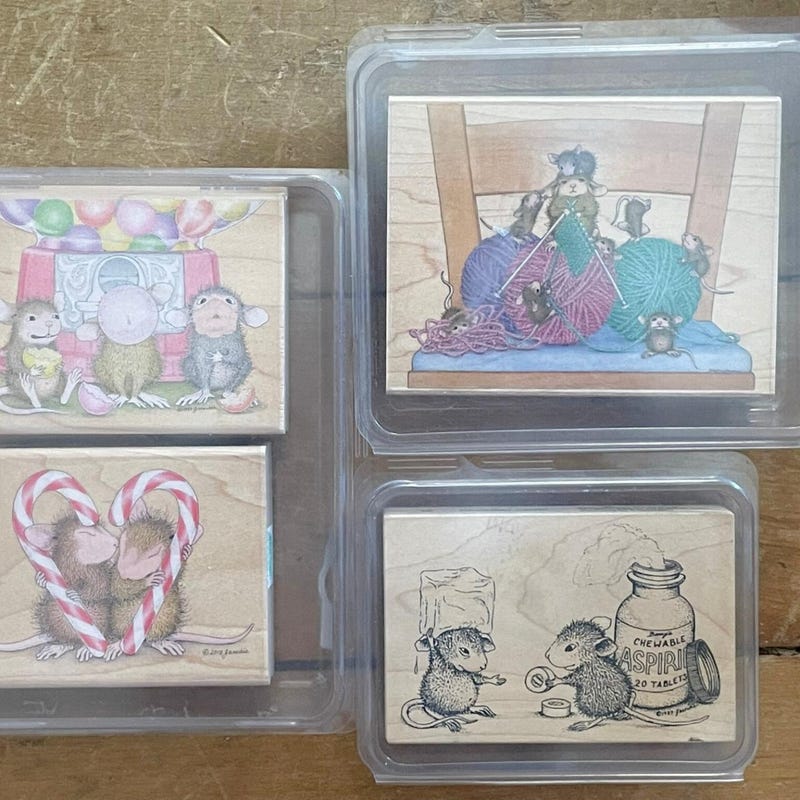 Mouse Rubber Stamp - Etsy