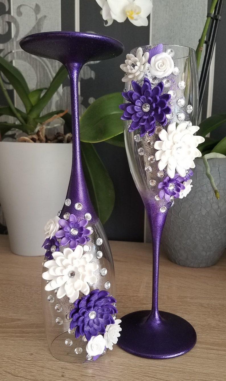 Beautiful Glasses for Wedding or Decoration Wedding Glasses - Etsy