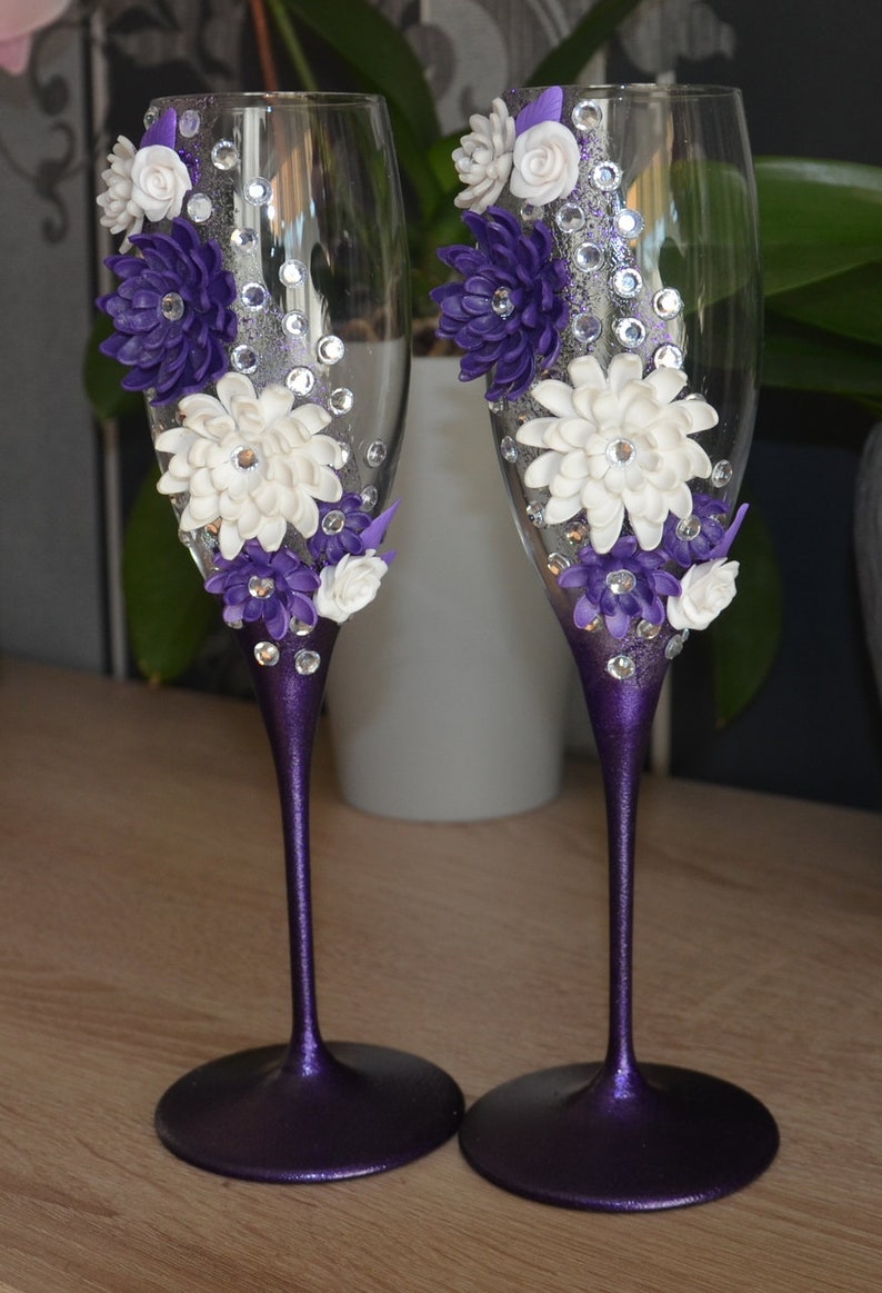 Beautiful Glasses for Wedding or Decoration Wedding Glasses - Etsy
