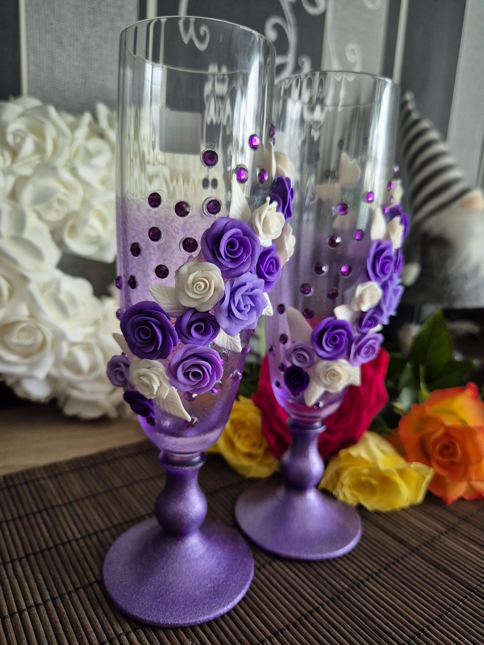 Beautiful Glasses for Wedding or Decoration Wedding Glasses Champagne ...