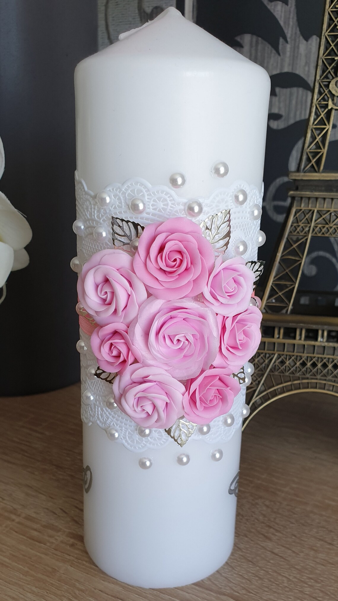 Wedding Candle Birthday Candle Gift Wedding Rustic Vintage - Etsy