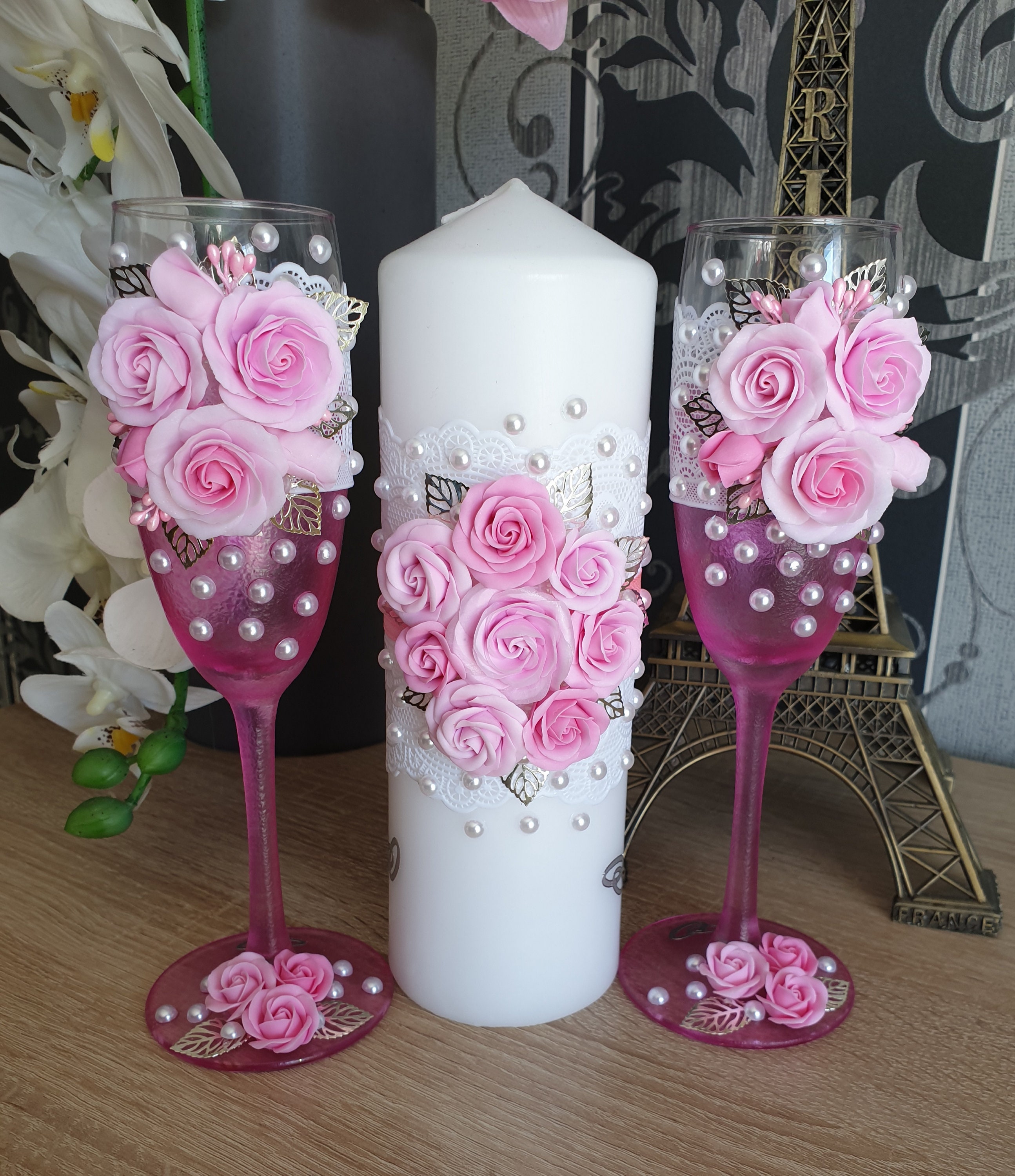 Wedding Candle Birthday Candle Gift Wedding Rustic Vintage - Etsy