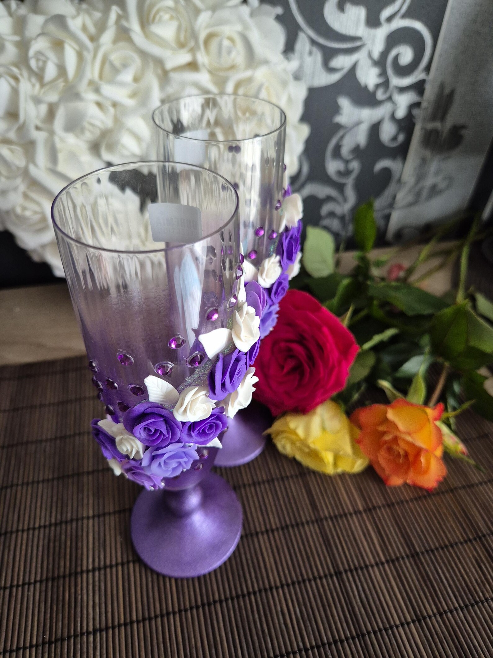 Beautiful Glasses for Wedding or Decoration Wedding Glasses Champagne ...