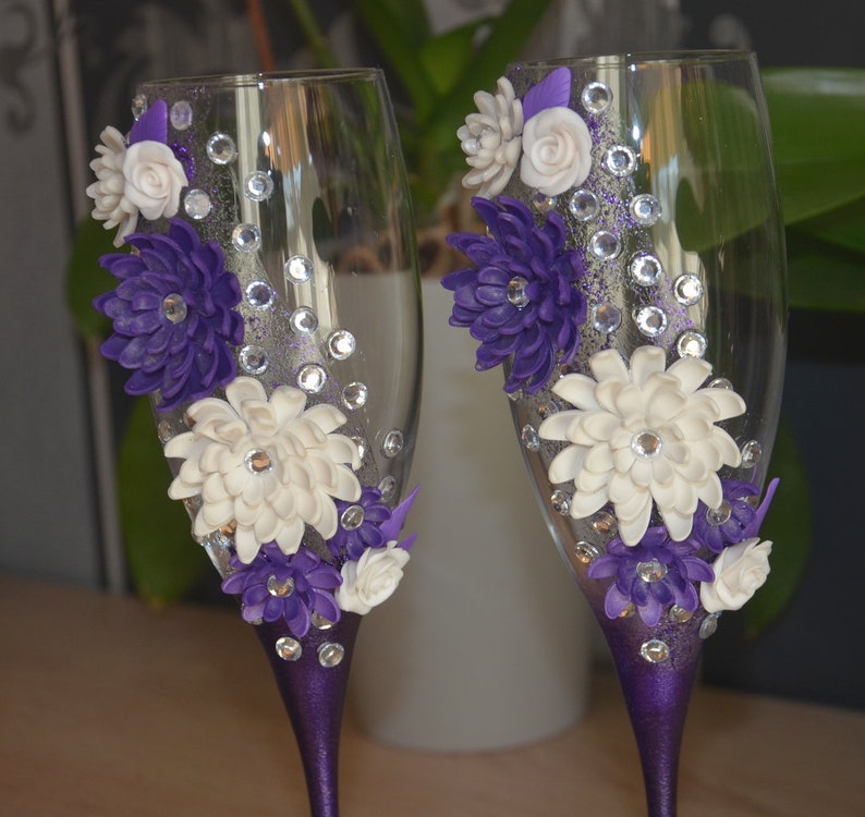 Beautiful Glasses for Wedding or Decoration Wedding Glasses - Etsy