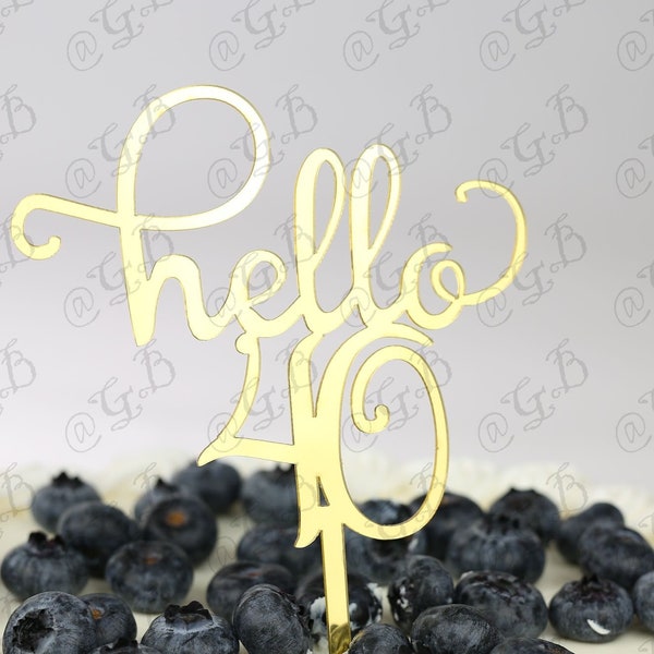 Acrylic Sign 40th Birthday - Etsy