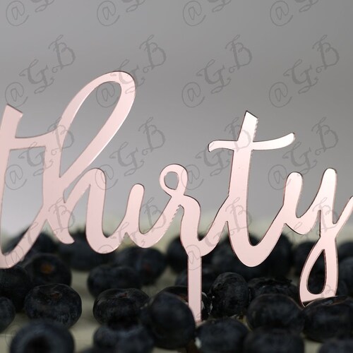 30th Birthday Cake Topper Dirty Thirty Cake Topper Hello 30 - Etsy