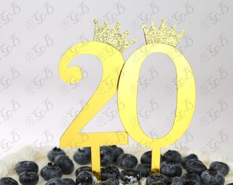 Twenty Three Cake Topper / 23 Cake Topper / 23rd Birthday / Twenty ...