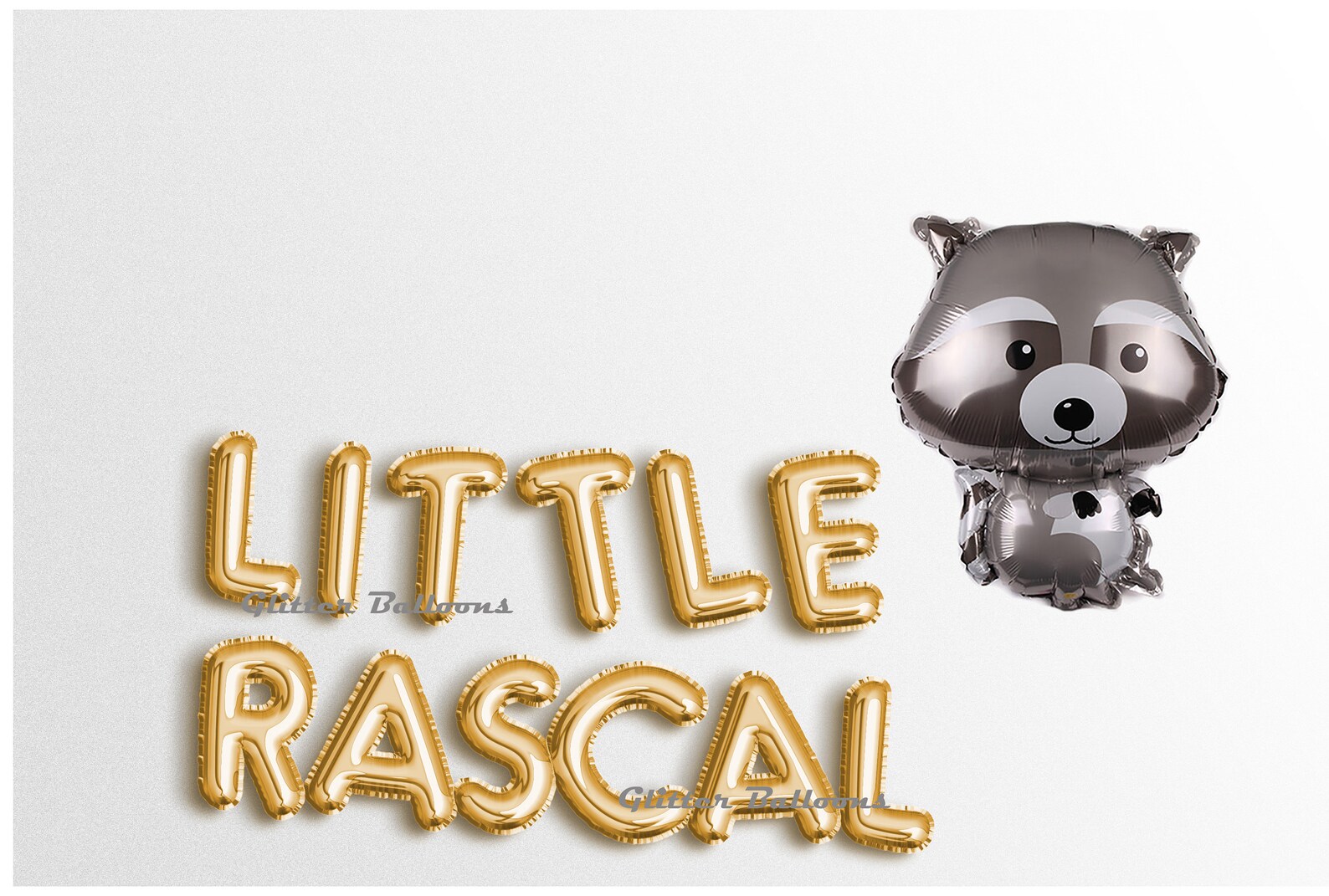 Little RASCAL 16 Letter Balloons Banner Rose Gold Silver | Etsy