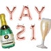 YAY Birthday Balloon Banner Custom Number Birthday Party Decor YAY 21 ...
