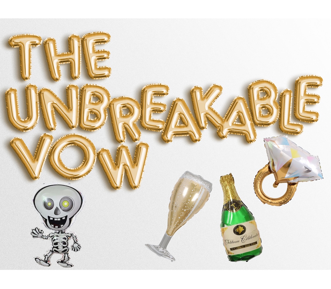 Unbreakable Vow Balloon Banner Wizard Bachelorette Hendo Hen Party ...