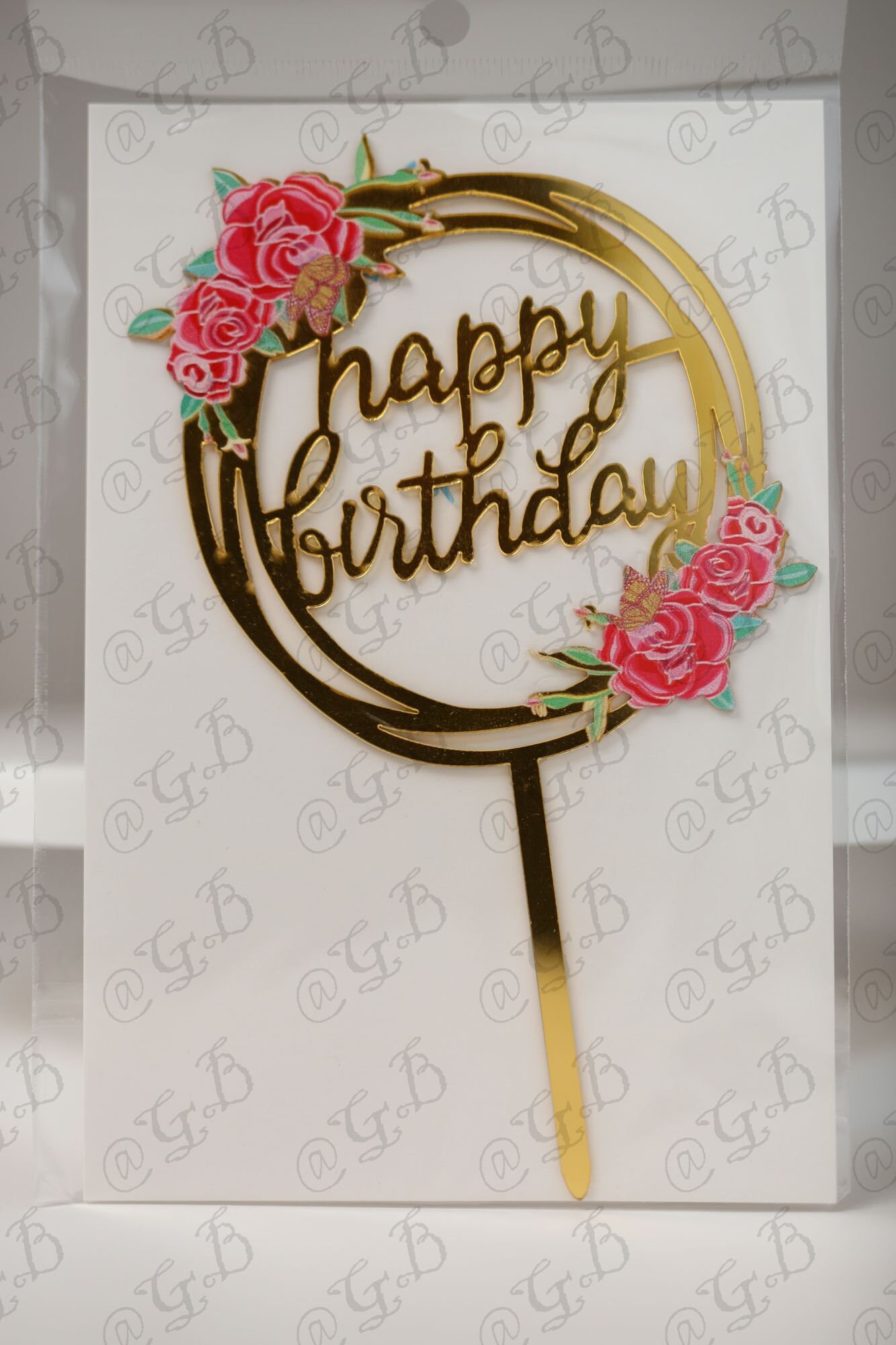 Happy Birthday King Queen Acrylic Cake Topper Bday Queen King Gold Cake ...