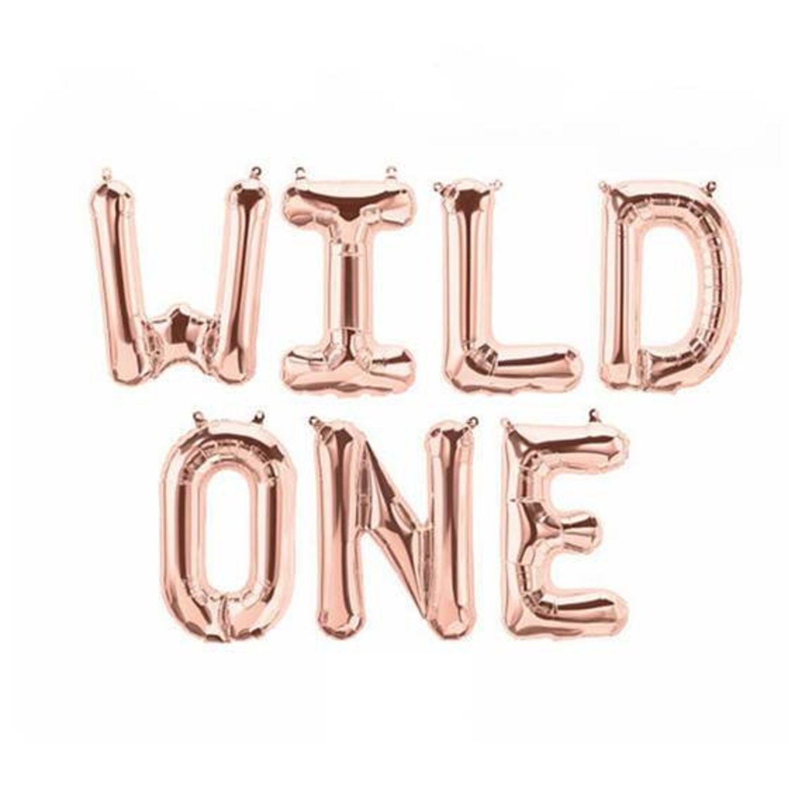 WILD ONE Balloon Rose Gold First Birthday Balloons 16 INCH Baby 1st ...