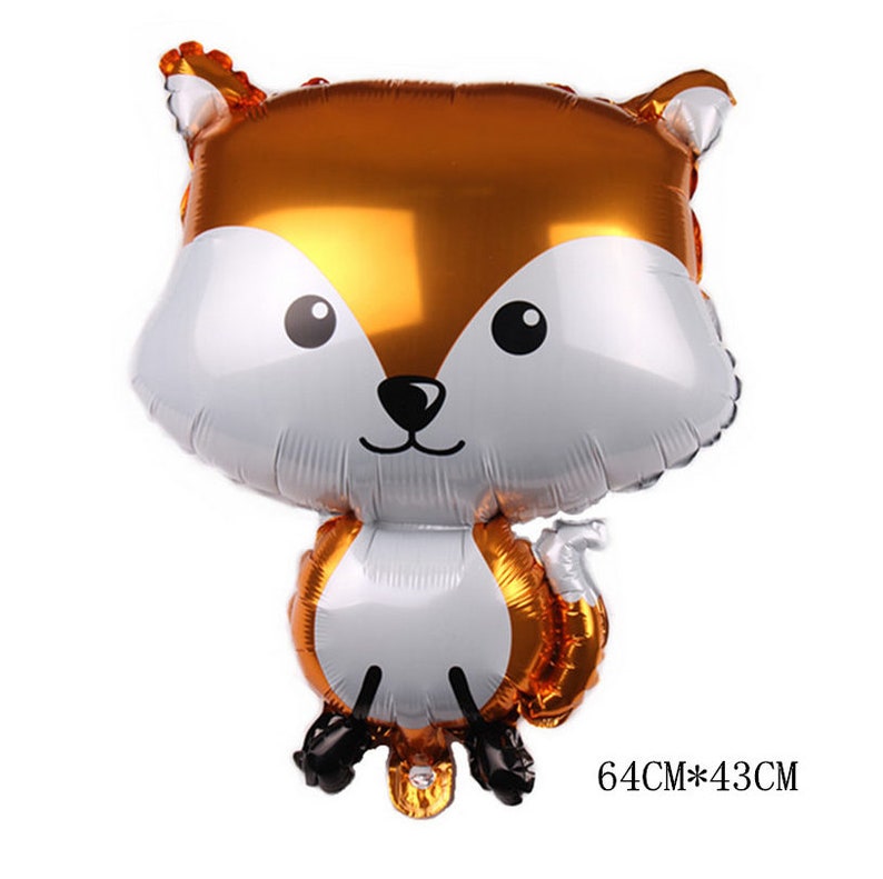 Little Fox Letter Balloons Banner Rose Gold Silver - Banners First ...