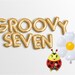 Groovy Birthday Balloon Groovy SEVEN Birthday 60s Birthday Retro ...