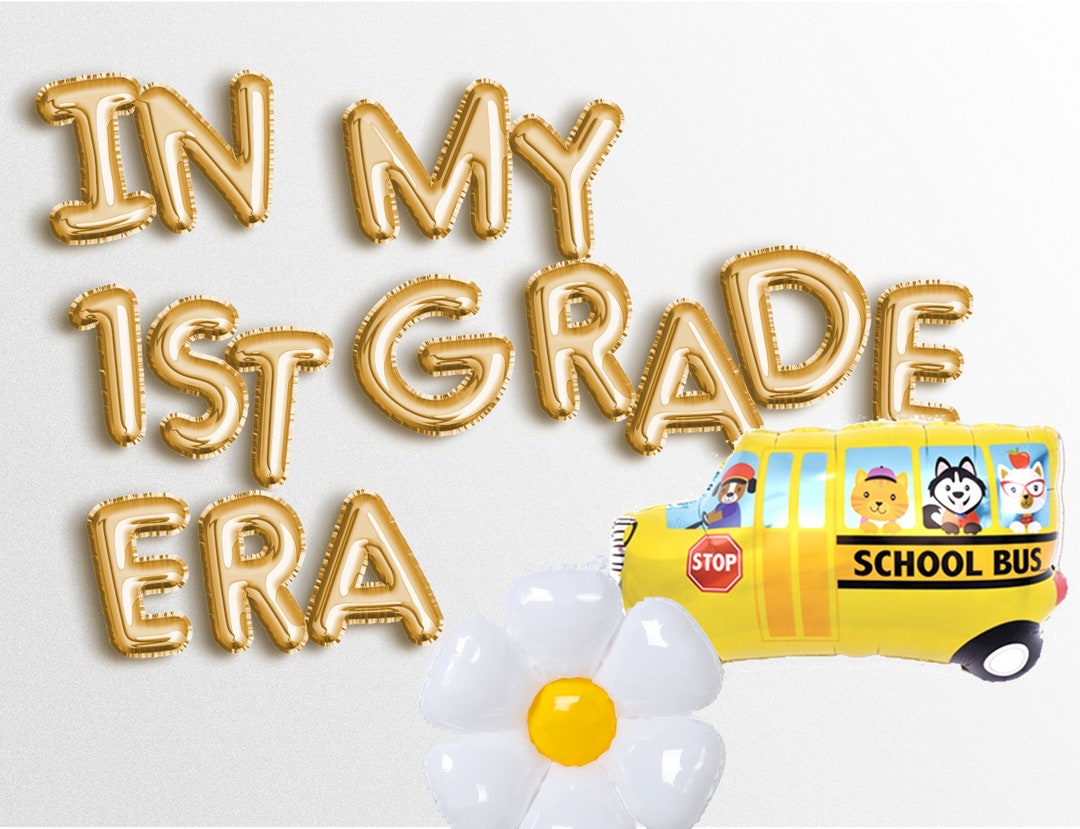 Custom School Party Balloons Garland 1st Grade Garland School Vibes ...