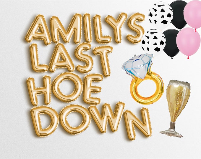 Last Hoedown Bachelorette Cow Print Hair Tie, Nashville Bachelorette ...