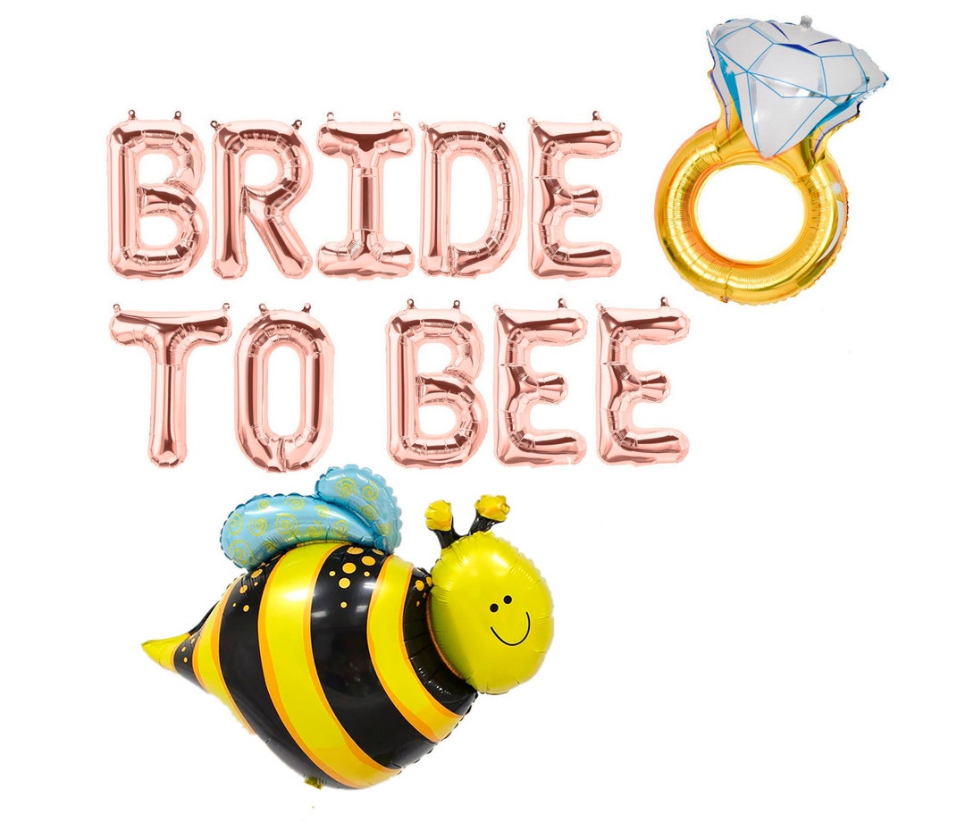 BRIDE to BEE Banner Balloons Bride to BEE Bachelorette Party Decor ...