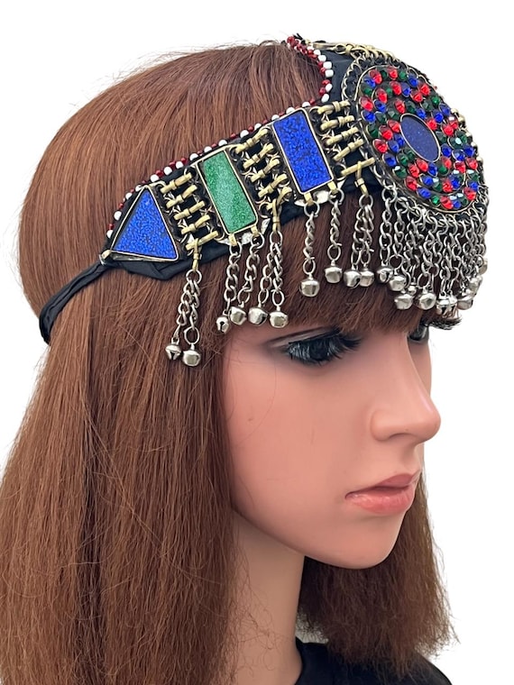 Maatha Patti Kuchi Pashtun Large Headdress , Afghani… - Gem