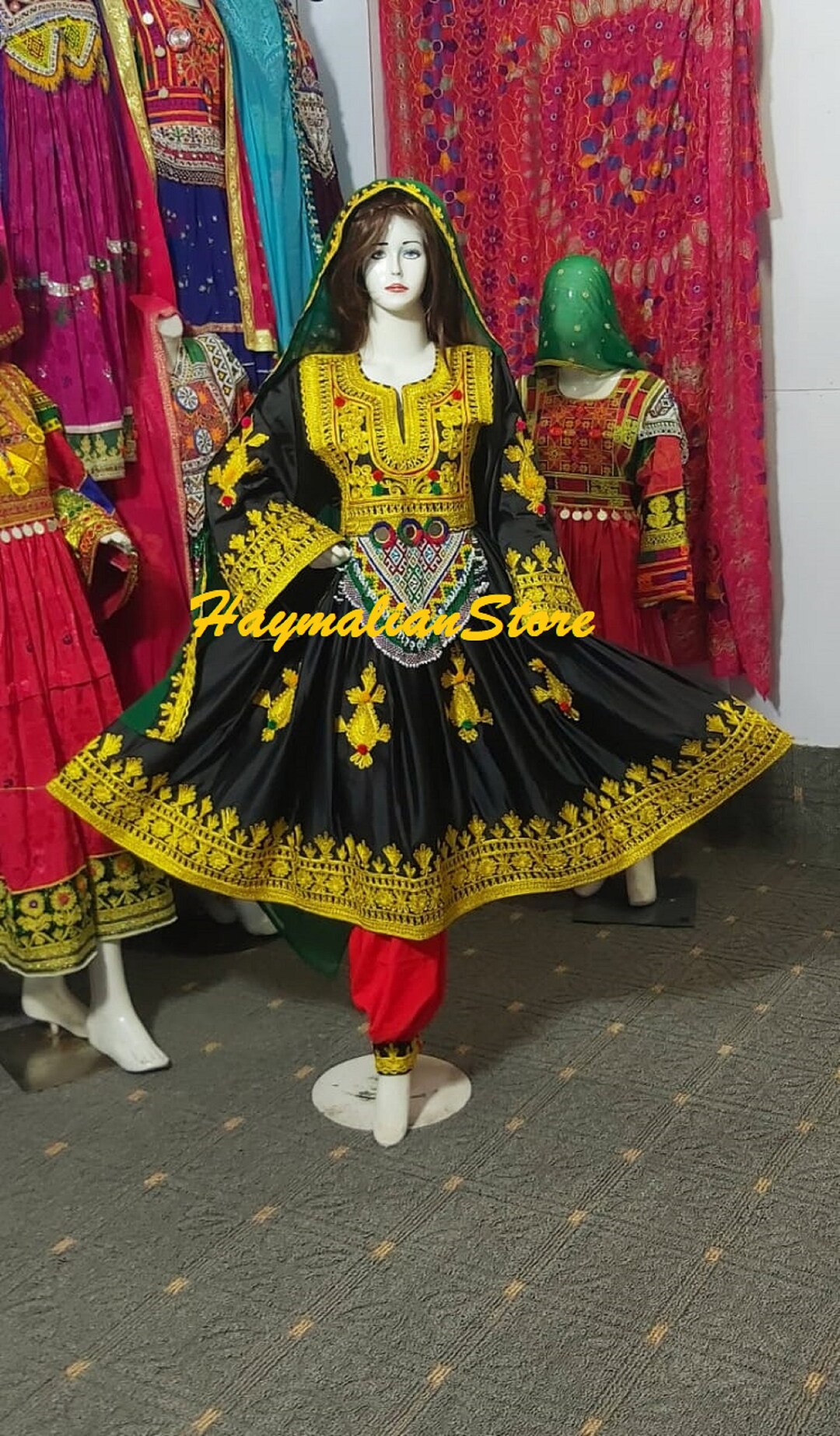 Afghan Kuchi Tribe Handmade Multi Color Silver/golden - Etsy