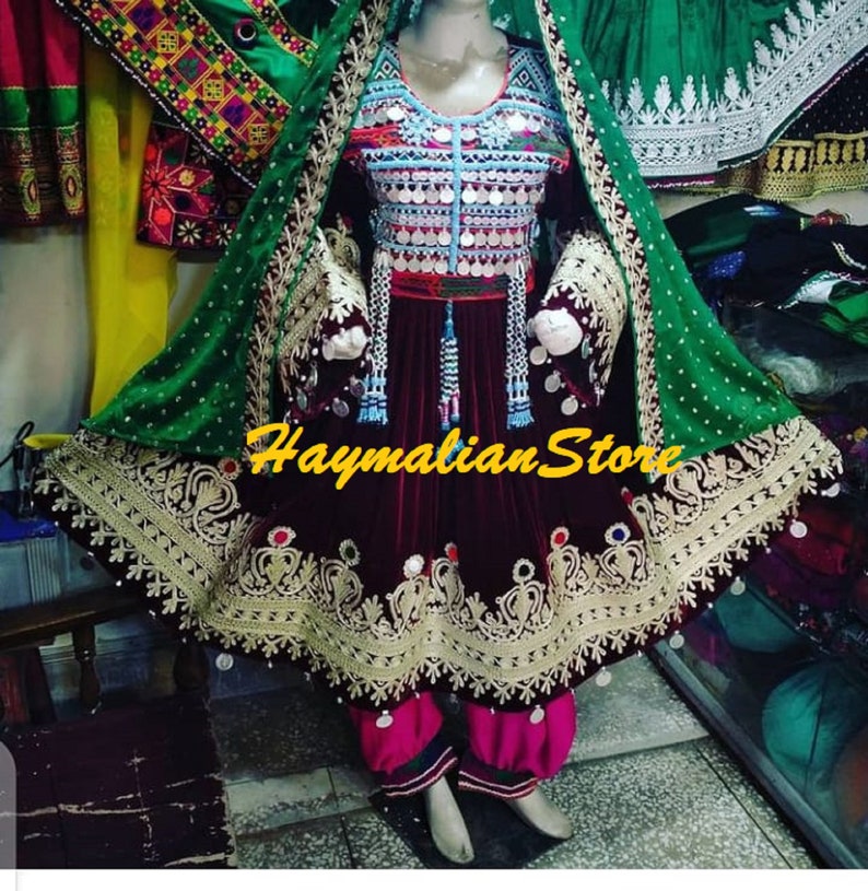 Afghan Kuchi Tribe Handmade Multi Color Silver/golden | Etsy