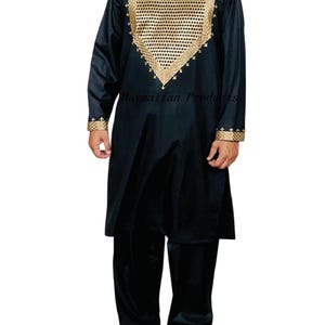 Afghan Peran Tumban Afghan Emroidred Men Traditional Dress 44 Inches ...