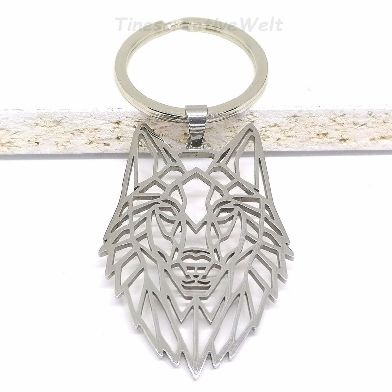Wolf Keychain - Etsy
