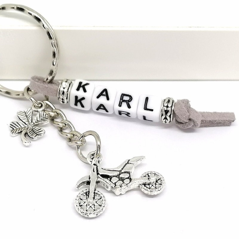 Motorcycle Keychain - Etsy