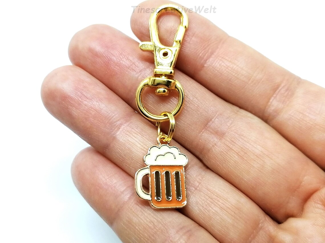 Keychain Beer Mug Enamel Gift Friend JGA - Etsy UK
