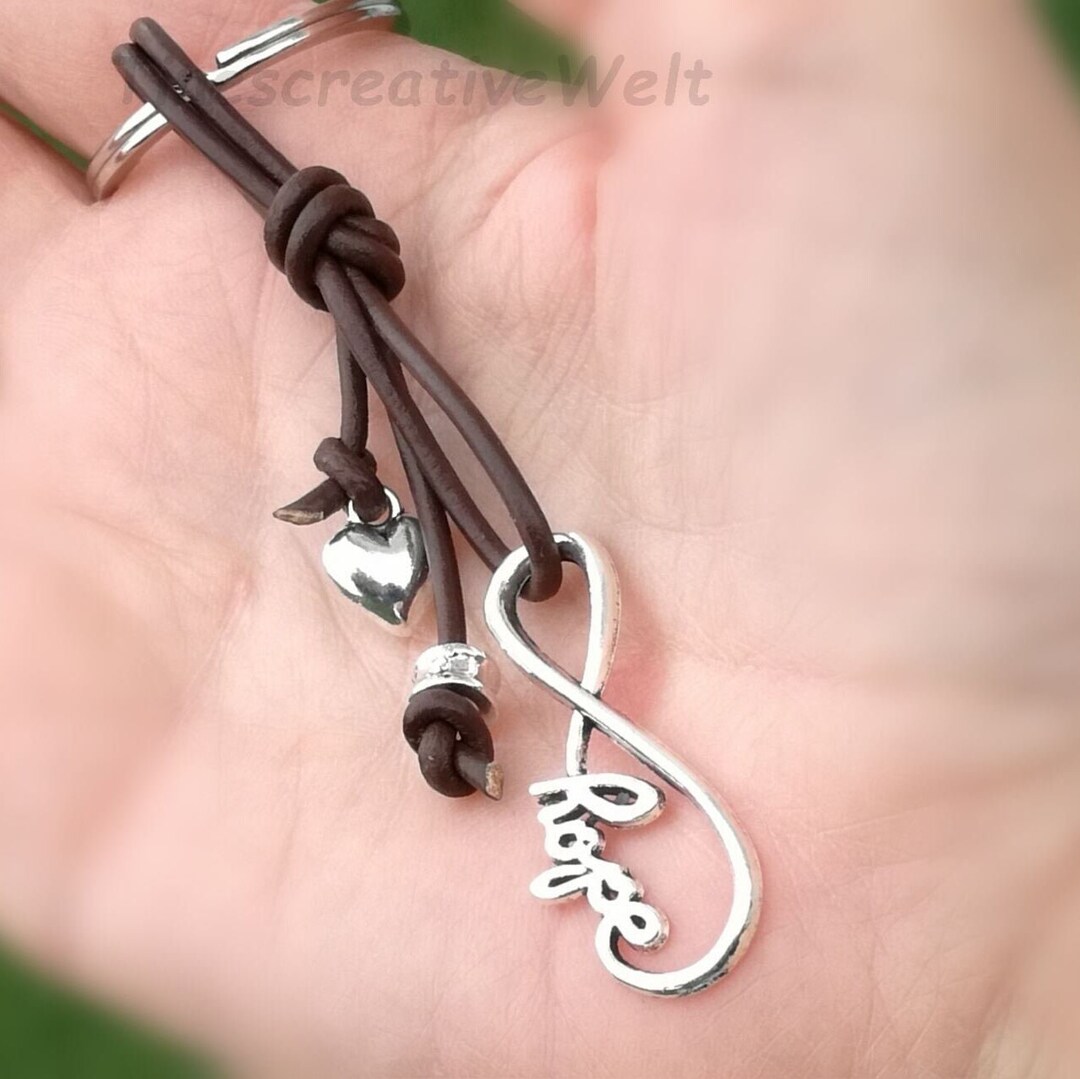 Infinity, Key Chain, Bag Chain, Leather, Infinity, Hope, Bag Charm ...