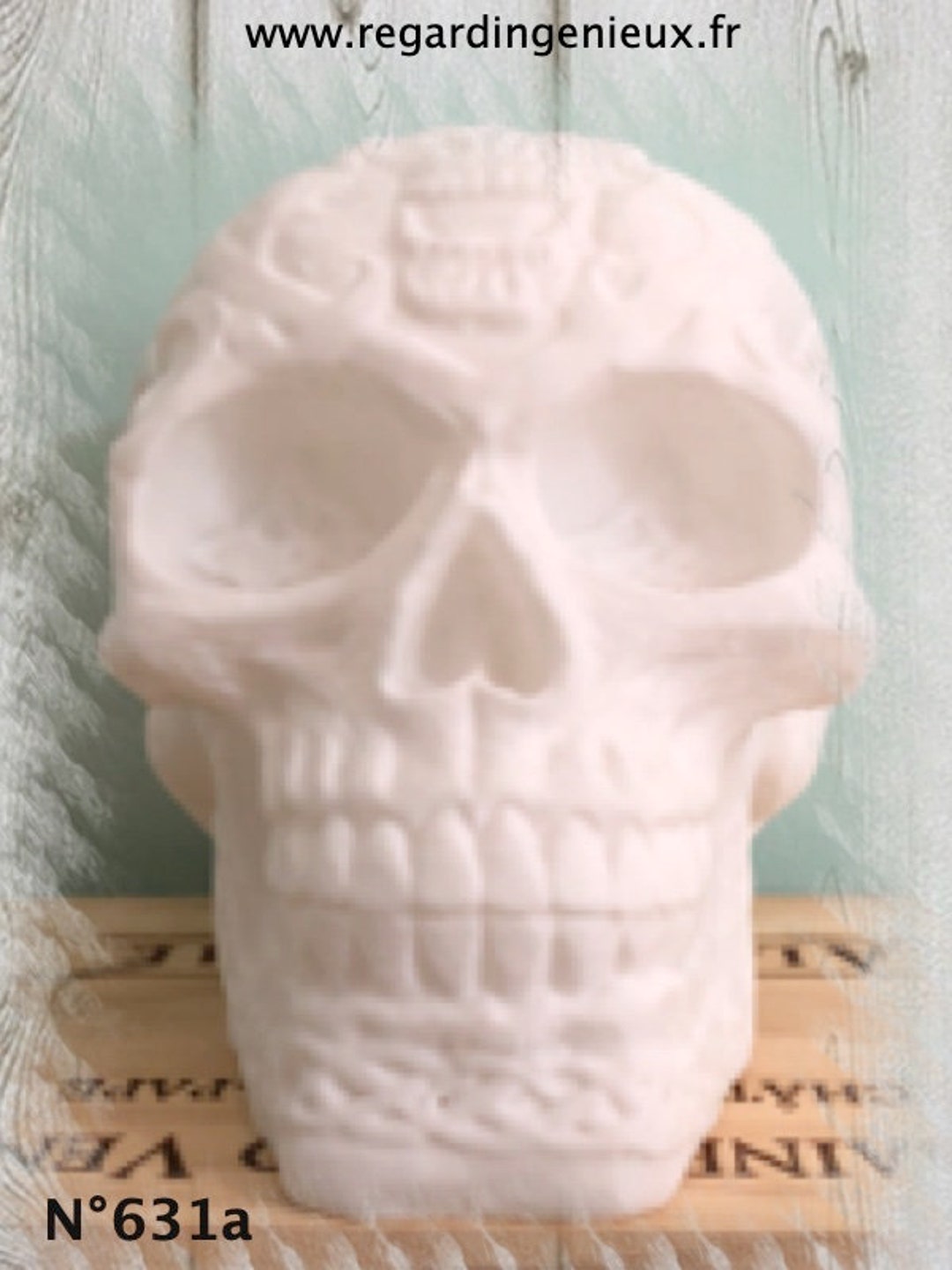 KAPALA SKULL in 3D N631. Homemade - Etsy