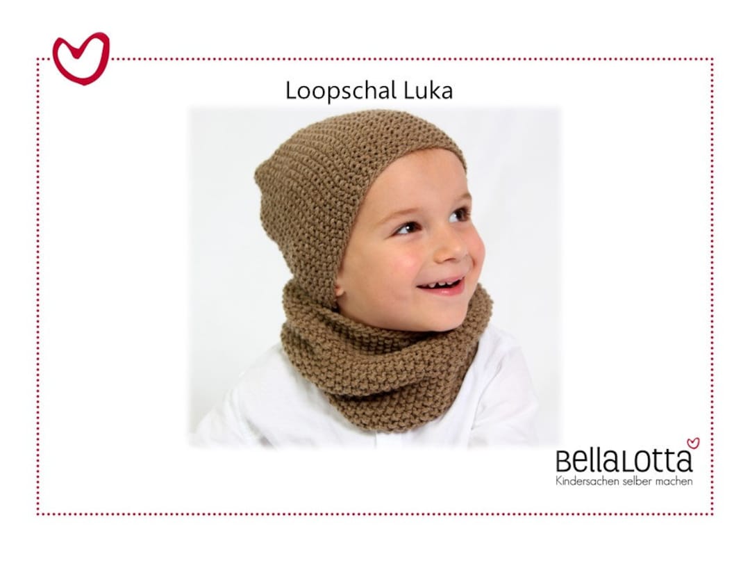 Instructions Loop Scarf Luka in 3 Sizes for Beginners - Etsy