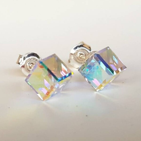 Cube Stud Earrings - Etsy