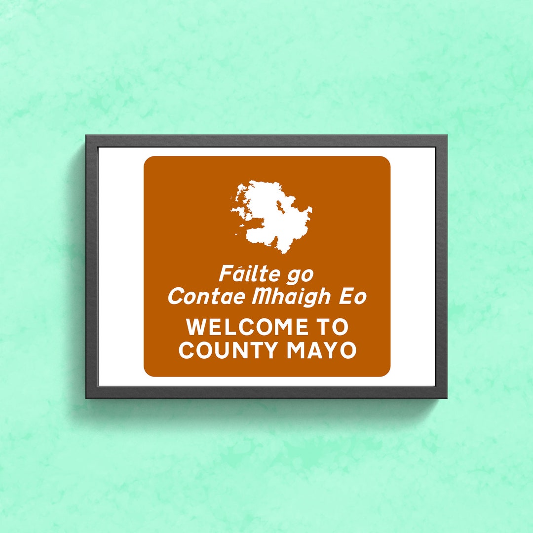 County Mayo Road Sign Print - Etsy Ireland