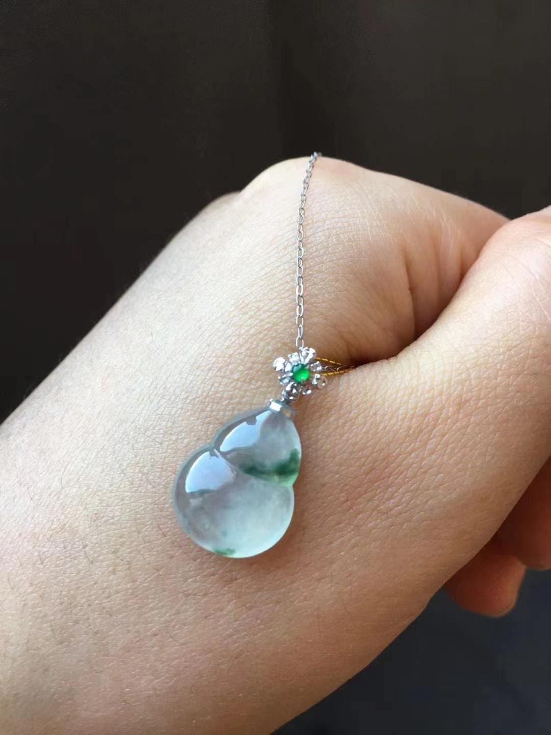 Natural Myanmar Highly-tranlucent Jadeite Jade Pendant Certified Grade ...