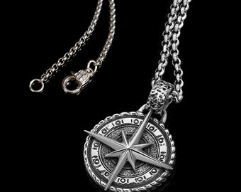Compass Star Necklace - Etsy