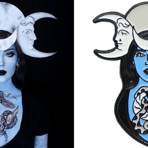 Moon Snake 1.5 Soft Enamel Pin Greek Goddess Hecate - Etsy