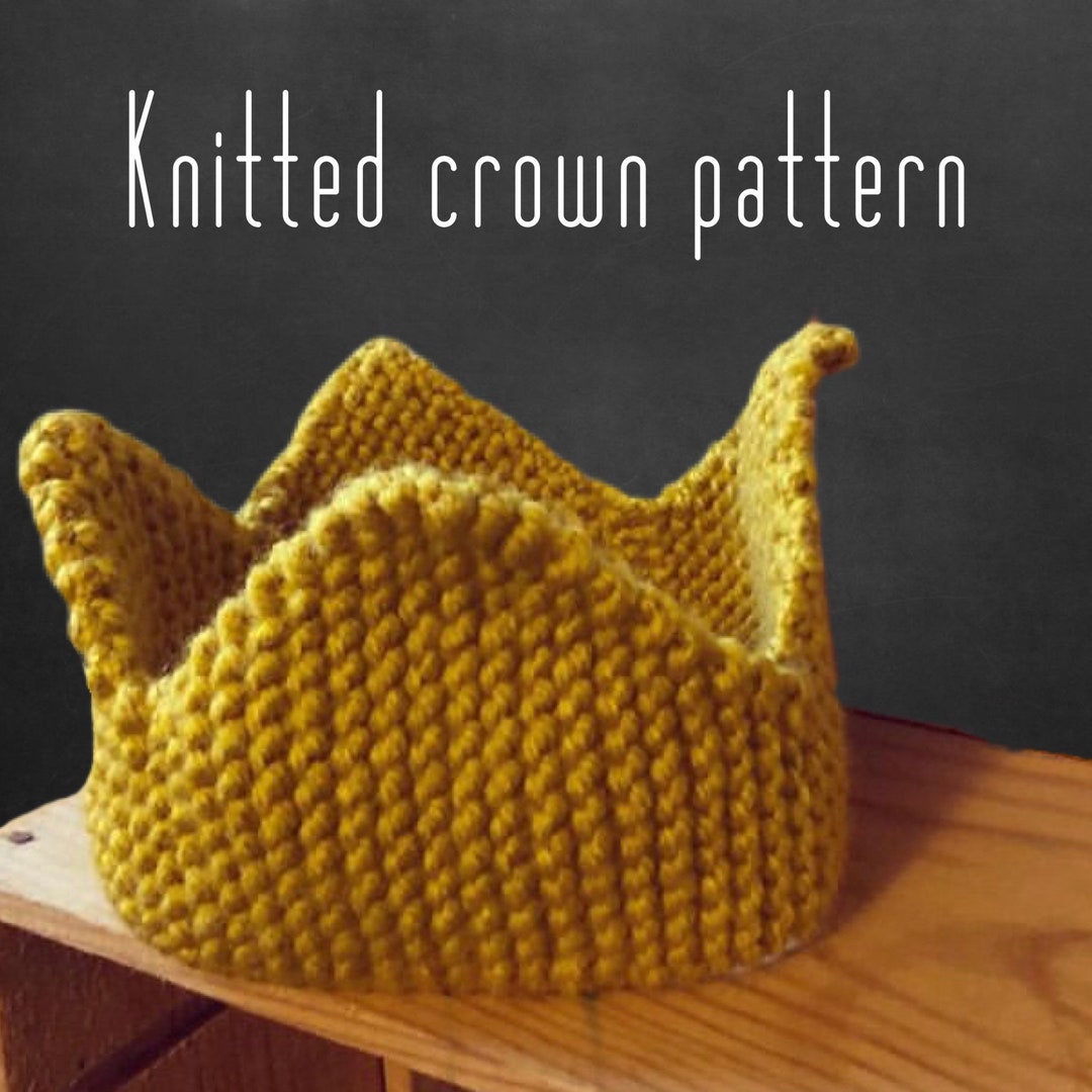 Knitted Crown Pattern | Digital Download | - Etsy