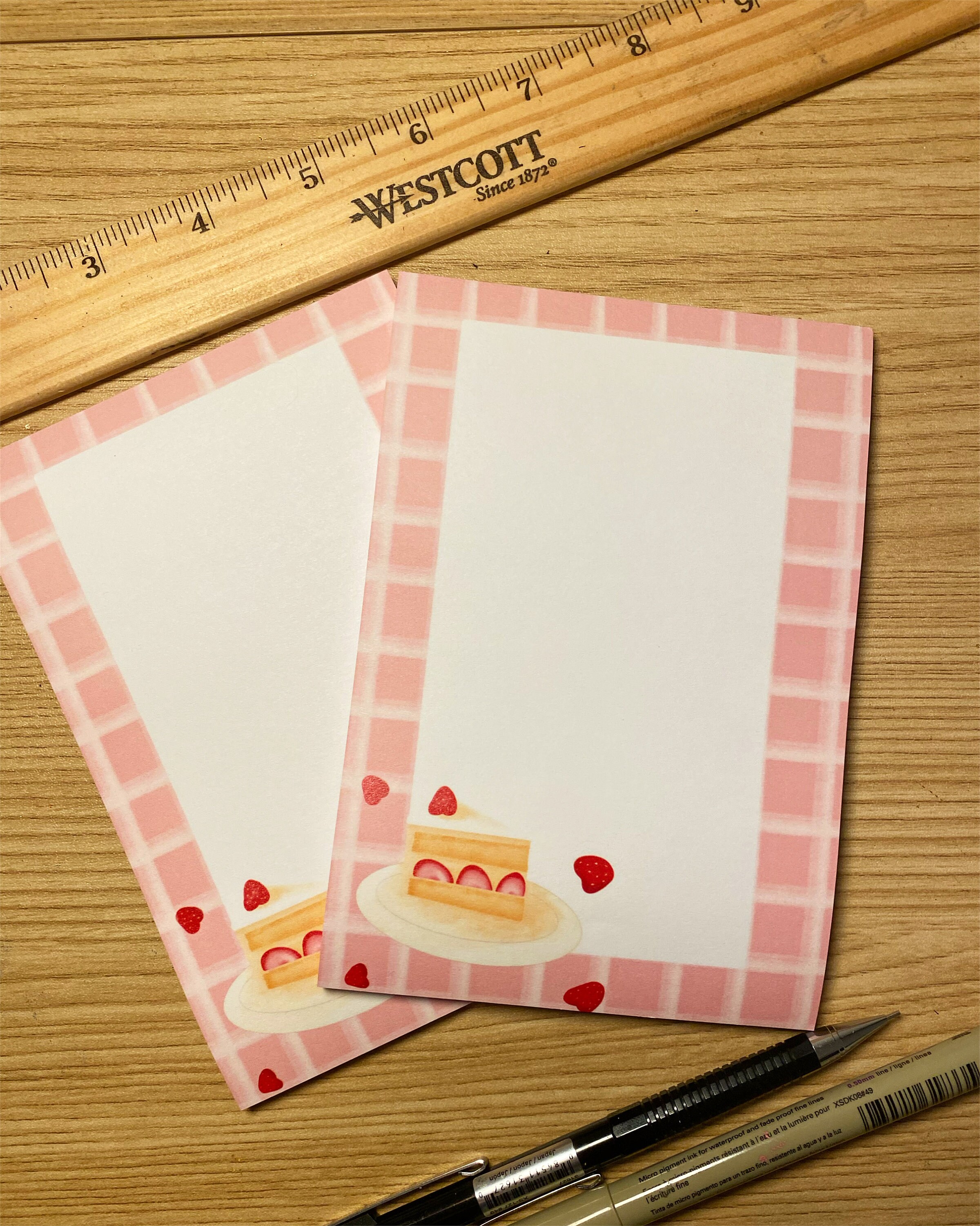 Strawberry Notepad, Strawberry Cake, Memo Pad, Big Memo Pads, Stickey ...